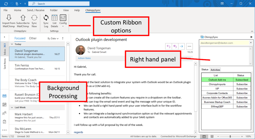 Outlook Plugins